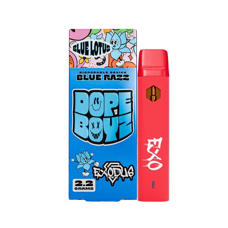 Exodus Dope Boyz Blue Lotus Disposable | Blue Razz - 2.2g - Lord Vaper Pens