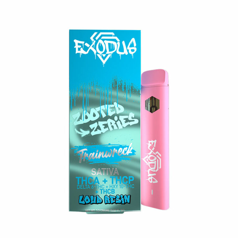 Exodus Zooted Series Live Resin THCA Disposable | Trainwreck - 2.2g ...