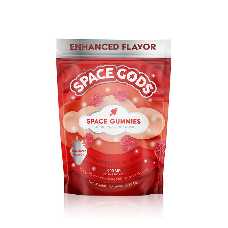 Space Gods Delta 9 Gummies 900mg - Strawberry Mango - 15-pack - Lord ...