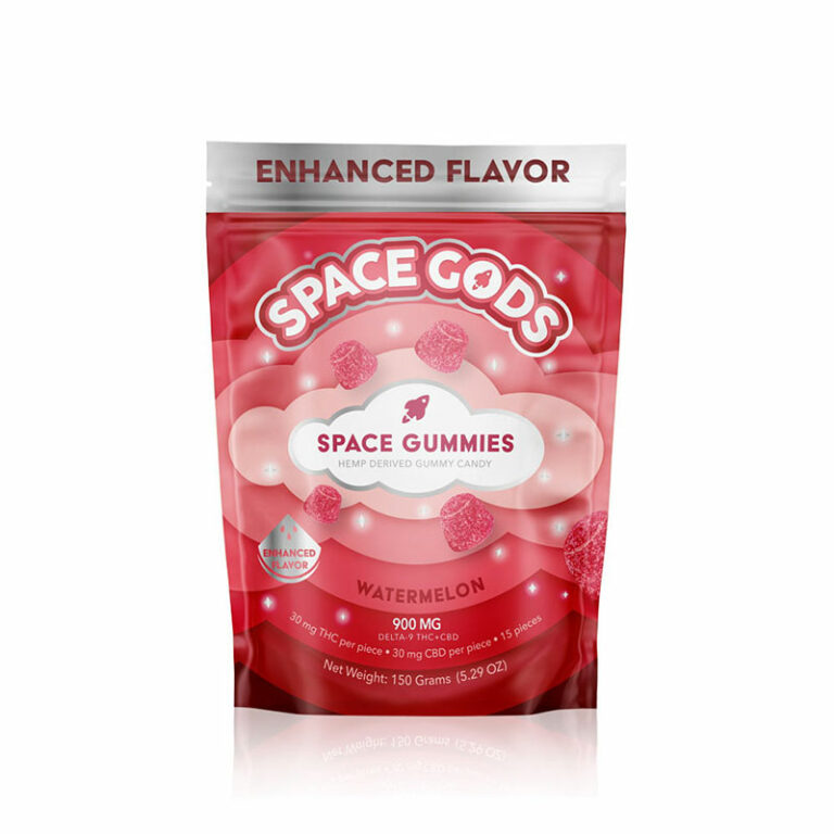 Space Gods Delta 9 Gummies 900mg - Watermelon - 15-pack - Lord Vaper Pens