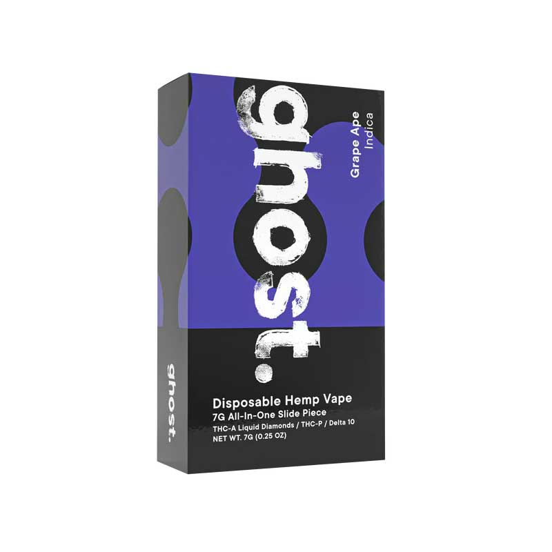 Ghost Slide Piece THCA Disposable Vape | Grape Ape - 7g - Lord Vaper Pens
