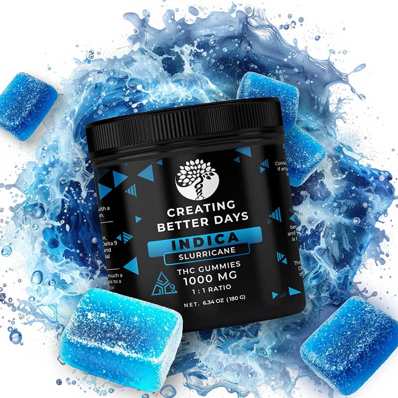 Creating Better Days CBD + Delta 9 Gummies | Slurricane - 1000mg - Lord ...